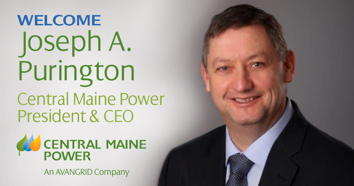 Central Maine Power Announces Appointment of Joseph A Purington as ...